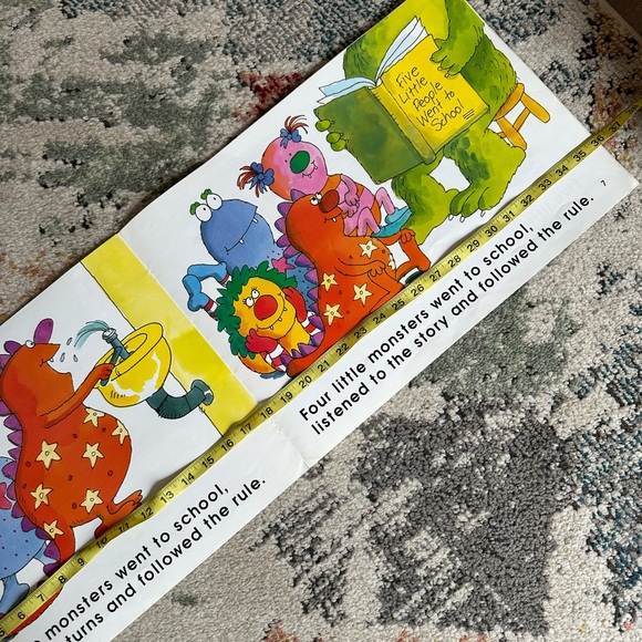 Other | Vintage Large Childrens Book Five Little Monsters Went To ...